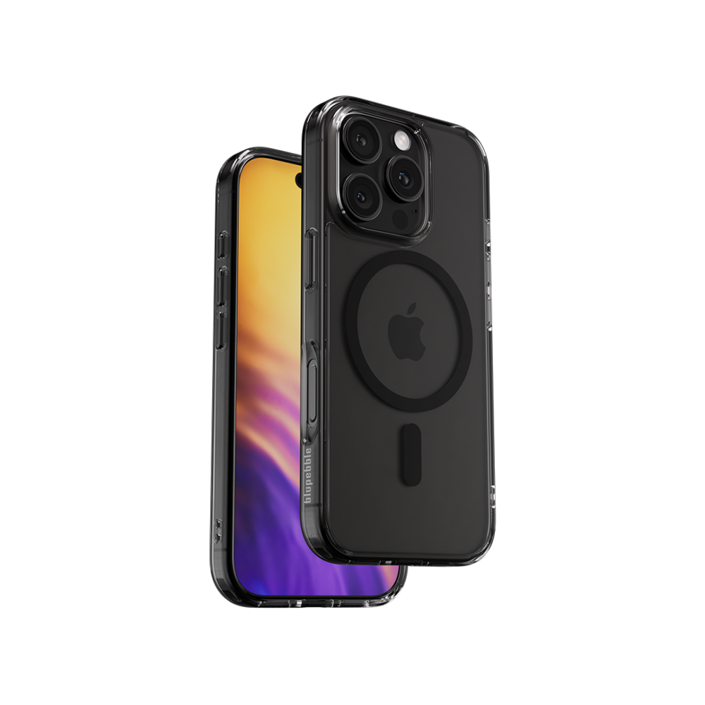 Blupebble Hybrid Black Frost Case with MagSafe iPhone 16 Pro Max 6.9-i - Ecity Electronics