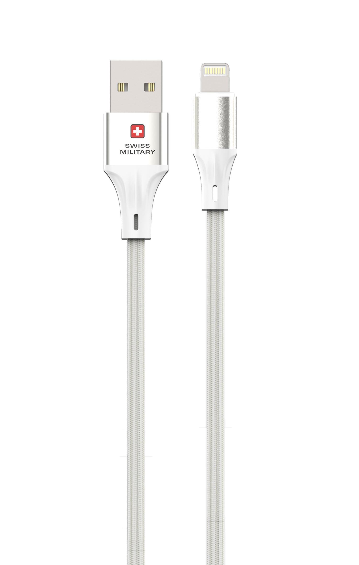 Swiss Military USB-A to Lightning Fast Charging Cable 20W Braided 1M W ...