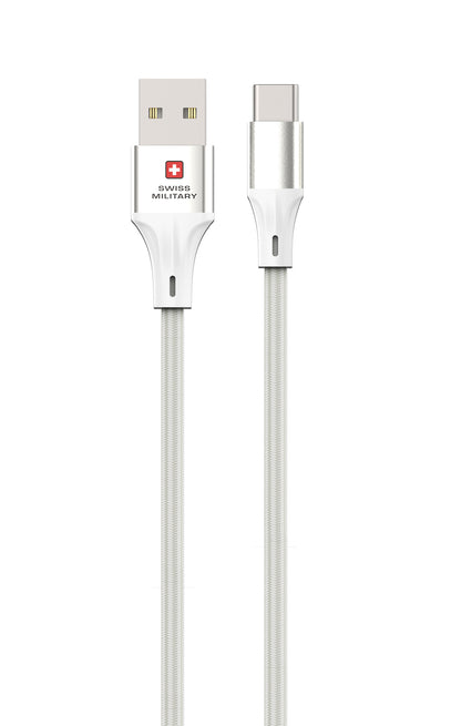 Swiss Military USB-A to USB-C Fast Charging Cable 60W Premium Braided ...