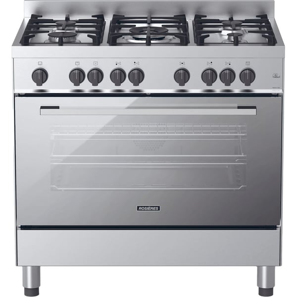 Candy 5-Burner Gas Cooker, RGG95HXLPG/1, Inox, 90x60cm - Ecity Electronics
