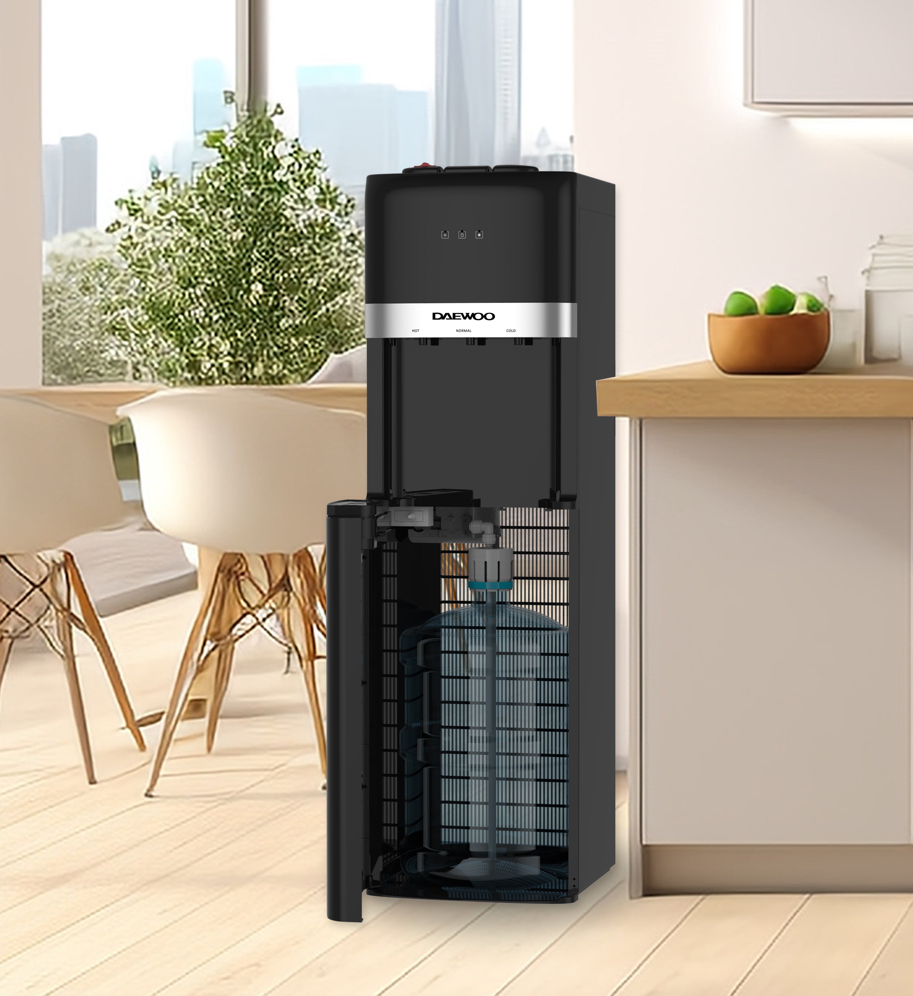 Daewoo Bottom Load Water dispenser with hot, cold and room temperature ...