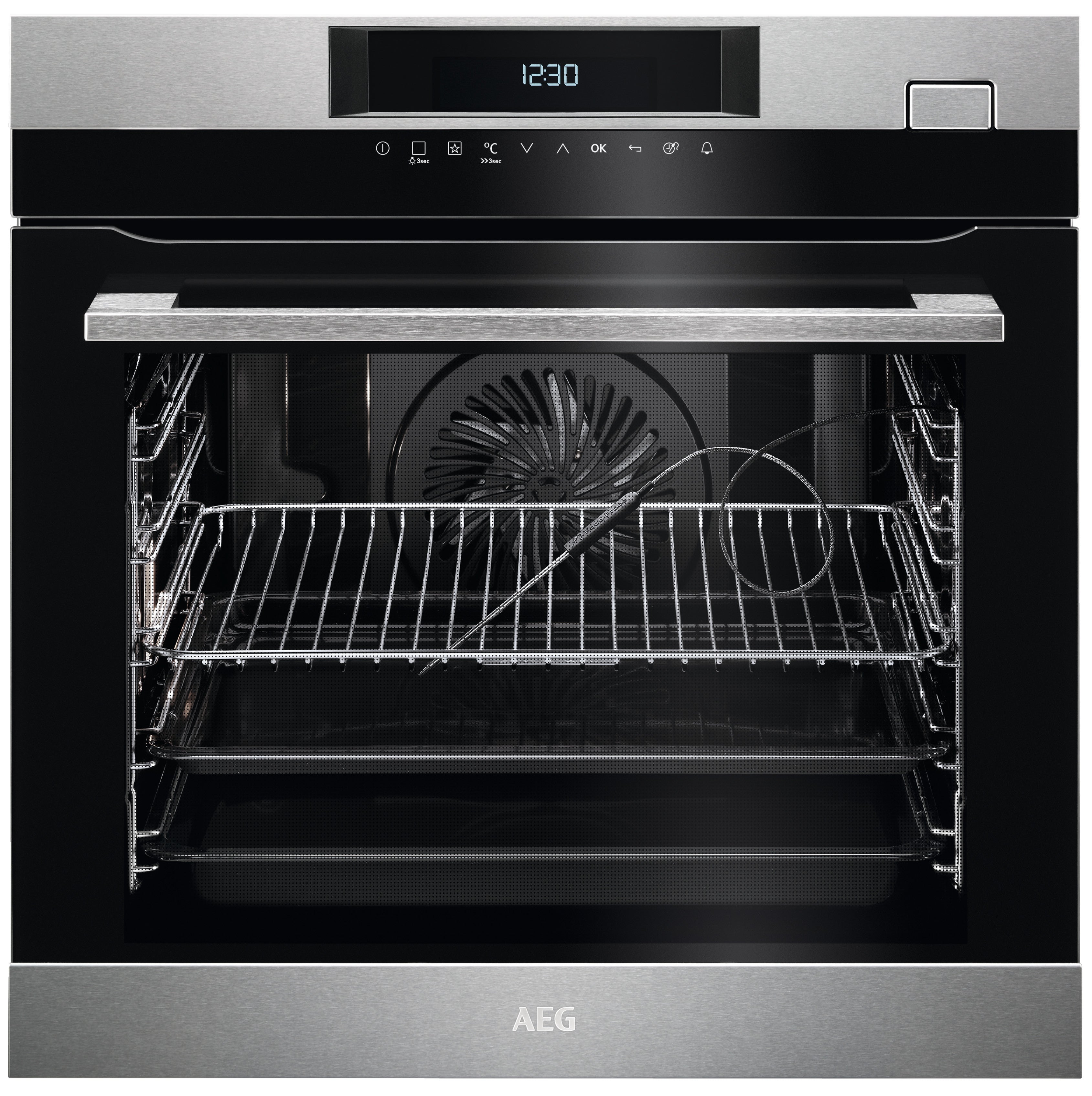 AEG Built-in Electric Oven, 60cm, Steam function, food sensor, LCD dis ...