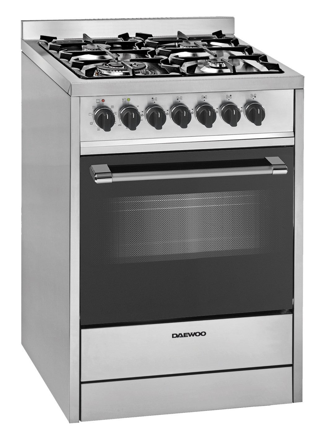 Daewoo Multifunction Gas Cooker with Electric oven 90cm, cast iron, Fu ...