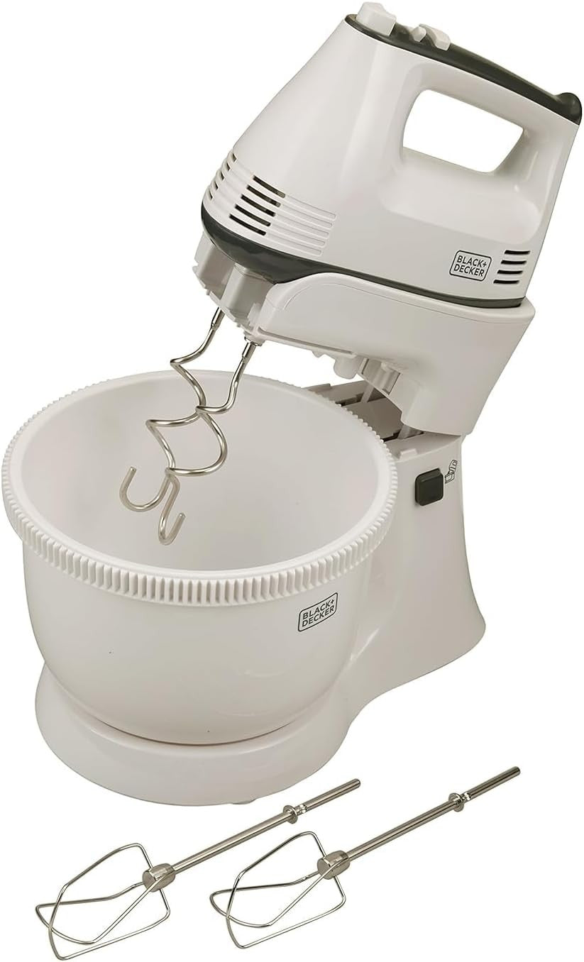 Black + Decker Stand Mixer, 300W, 5 speed, White, M700-B5 - Ecity ...