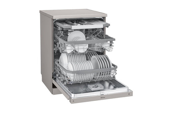 LG New QuadWash Steam Dishwasher, Inverter Direct Drive, Platinum Silv ...